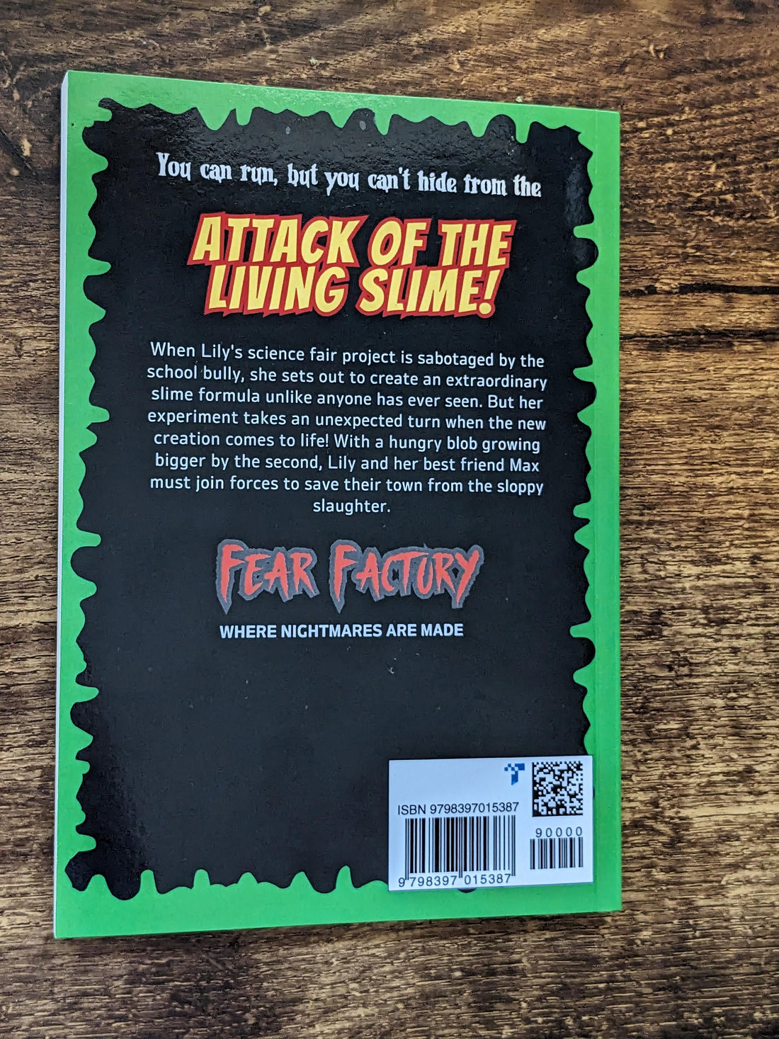 ATTACK of the LIVING SLIME! Young Adult Horror Similar to Goosebumps ...